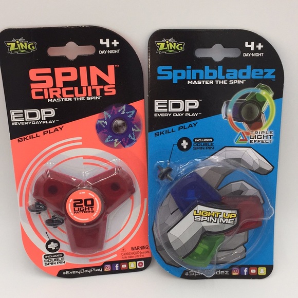 Zing | Toys | Spinbladez Spin Circuits Skill Play Triple Light Effect ...
